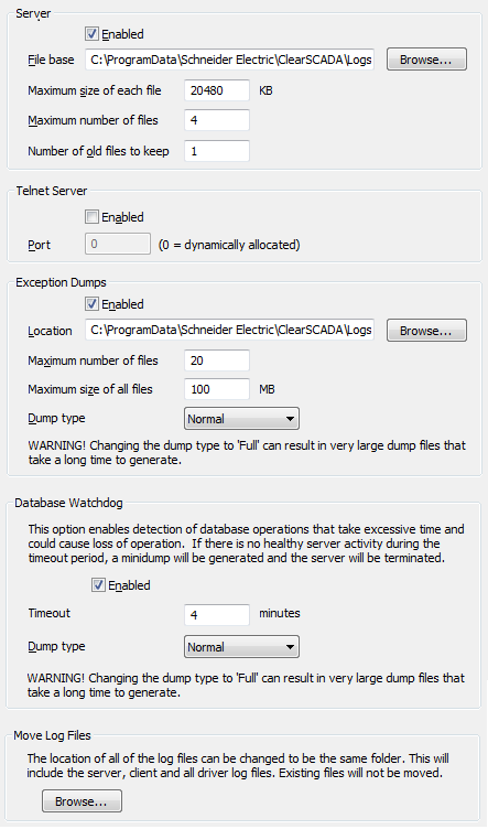 Server Administration Guide Define The Server Logging Settings Logging And Monitoring